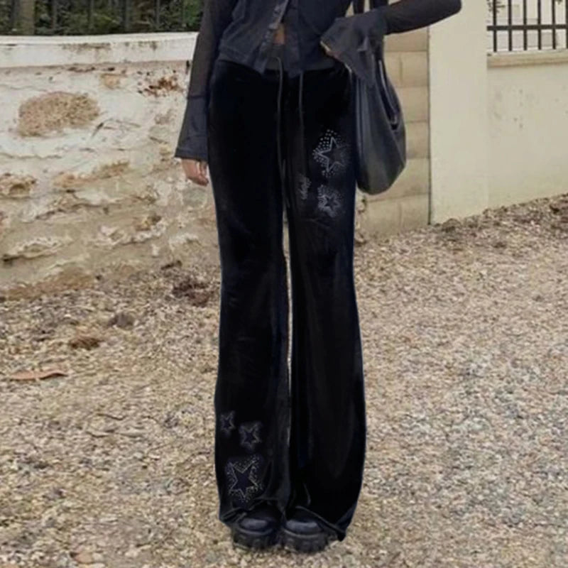 VELVET STAR TRACK PANTS – OUR RCHIVE