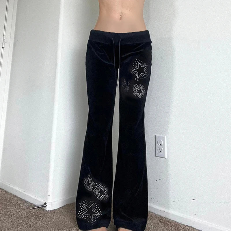VELVET STAR TRACK PANTS – OUR RCHIVE
